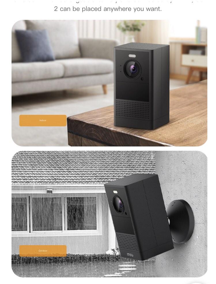 DAHUA IMOU CELL 2 4MP Battery-Powered Smart Home Outdoor Wi-Fi Dual ...