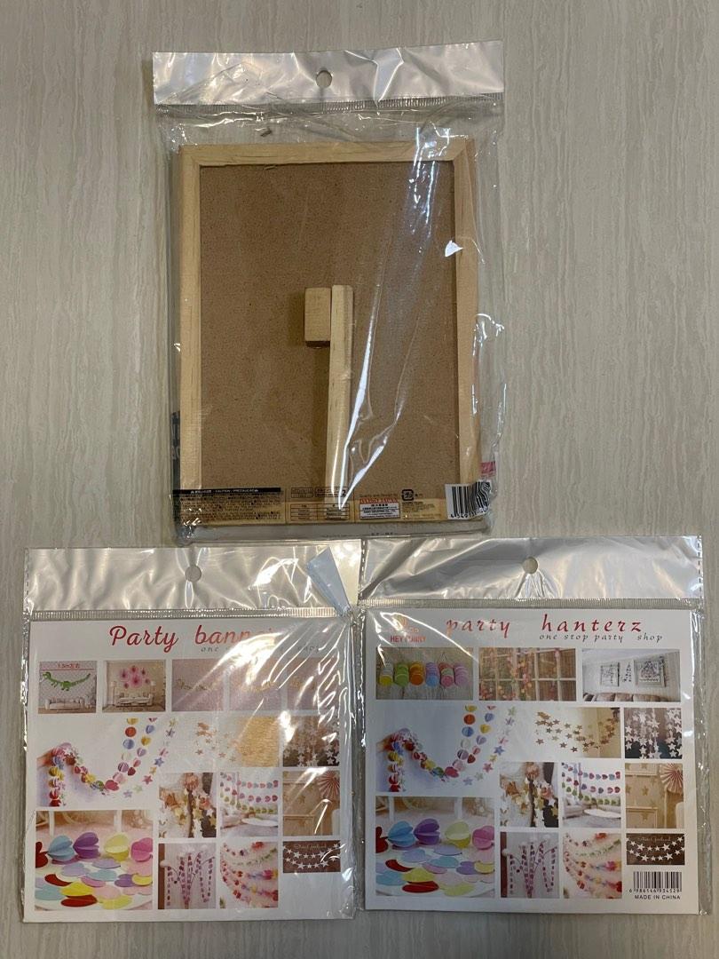 Daiso chalk board and good banners, Hobbies & Toys, Stationery & Craft ...