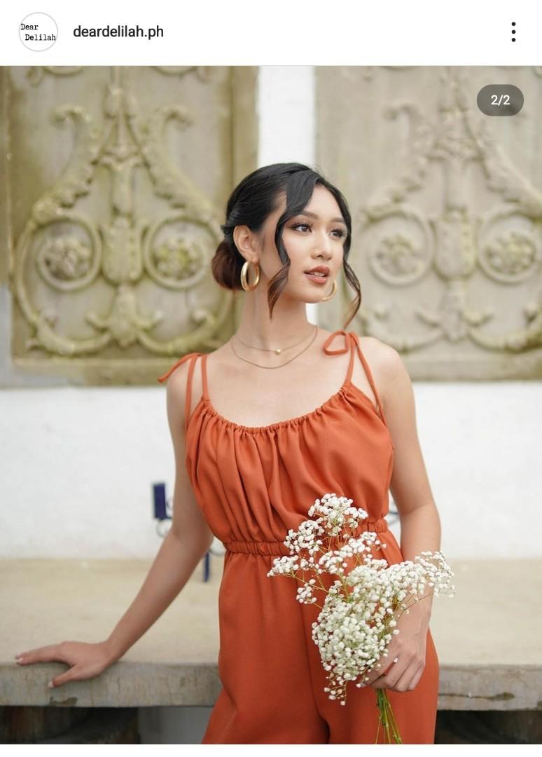 Dear Delilah Isabelle Jumpsuit in Rust (Size 1), Women's Fashion ...