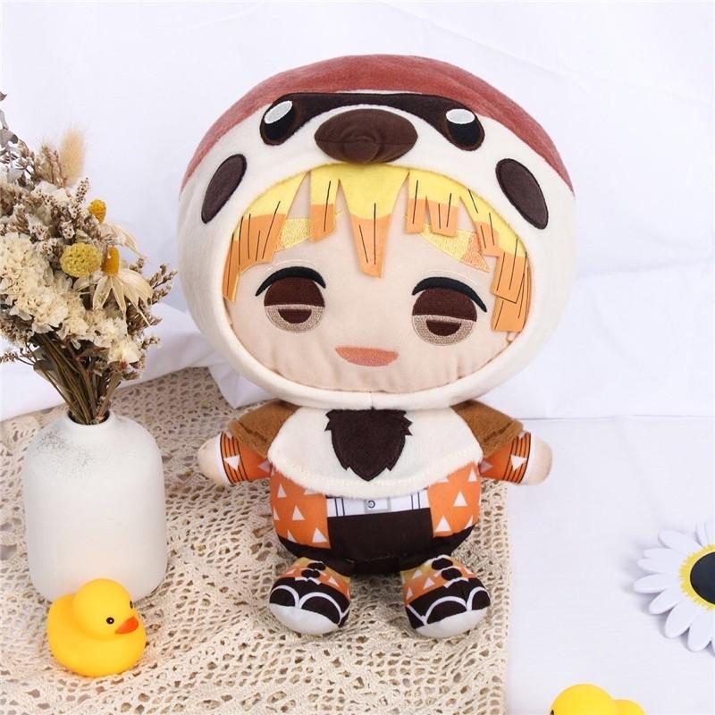 Demon Slayer DS Zenitsu Agatsuma in Chuntaro Sparrow Costume Plush ...