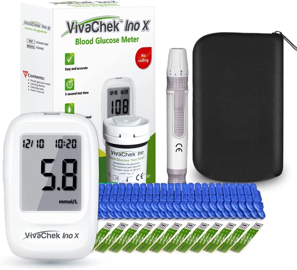 Diabete Test Kit, Blood Sugar Tester [2021 Upgrade] with Ketone and ...