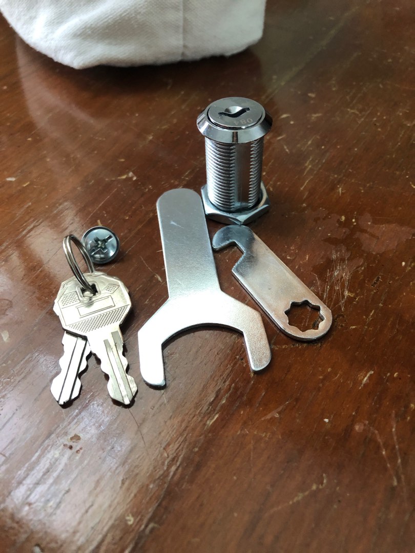 Drawer lock ( high security type), Furniture & Home Living, Security ...