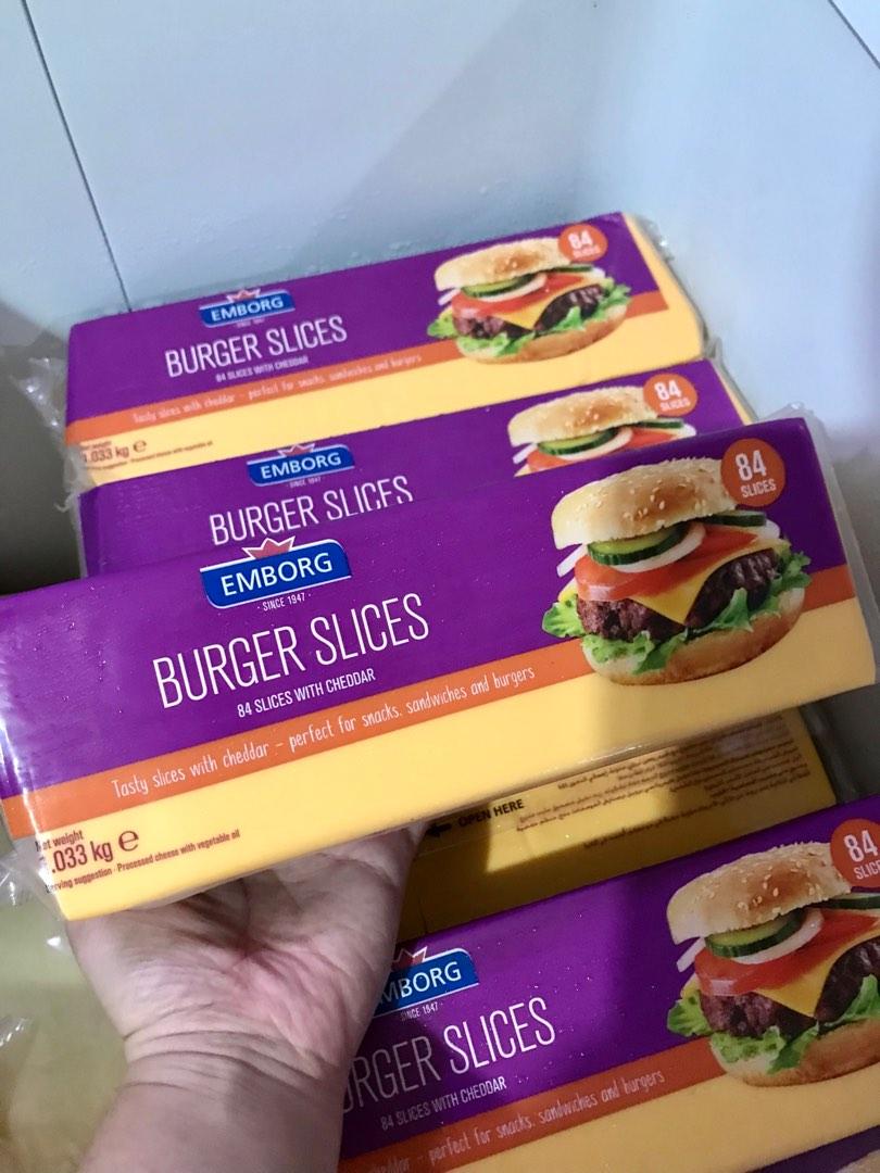 Emborg Burger Slice 84 slices, Food & Drinks, Chilled & Frozen Food on ...