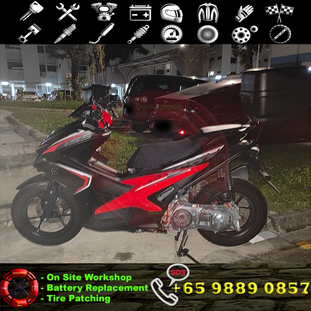 Emergency On site mobile repair mechanic Yamaha Aerox NVX 155 ...