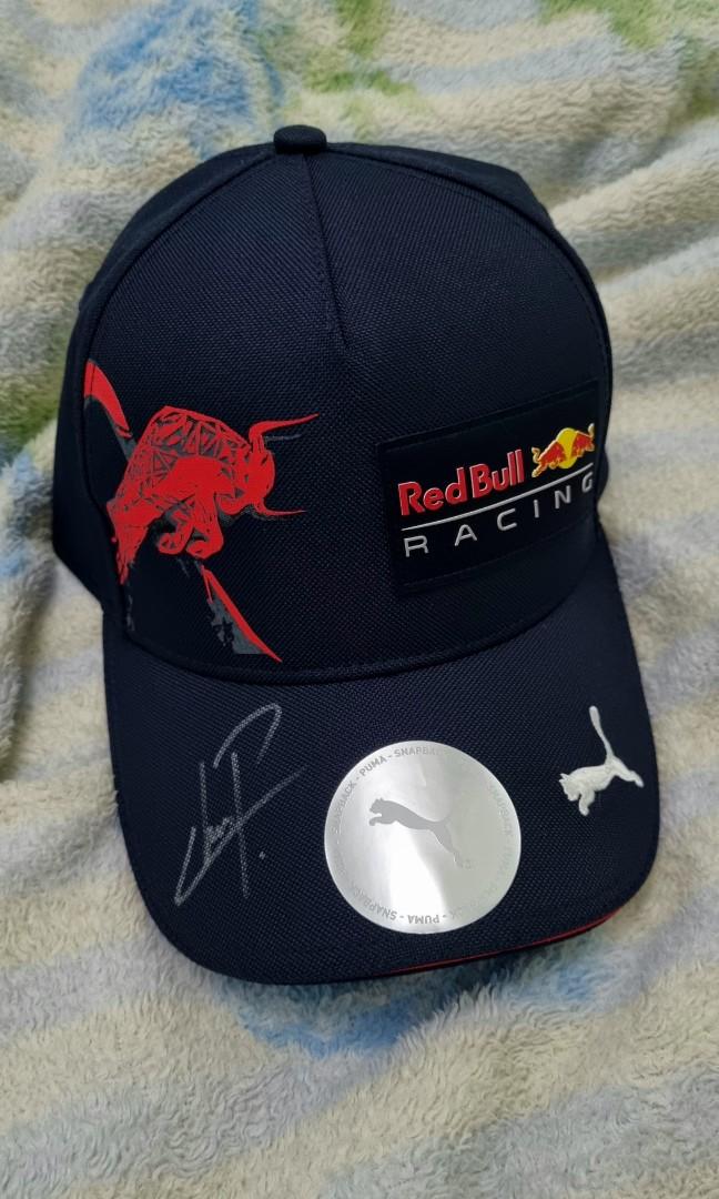 F1 Redbull Racing Replica Team BB Cap with Checo Autograph, Hobbies ...