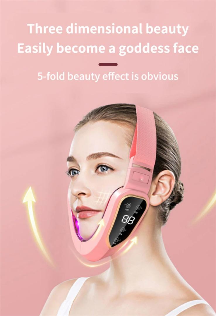 Facial Lifting Device LED Photon Therapy Facial Slimming Vibration ...