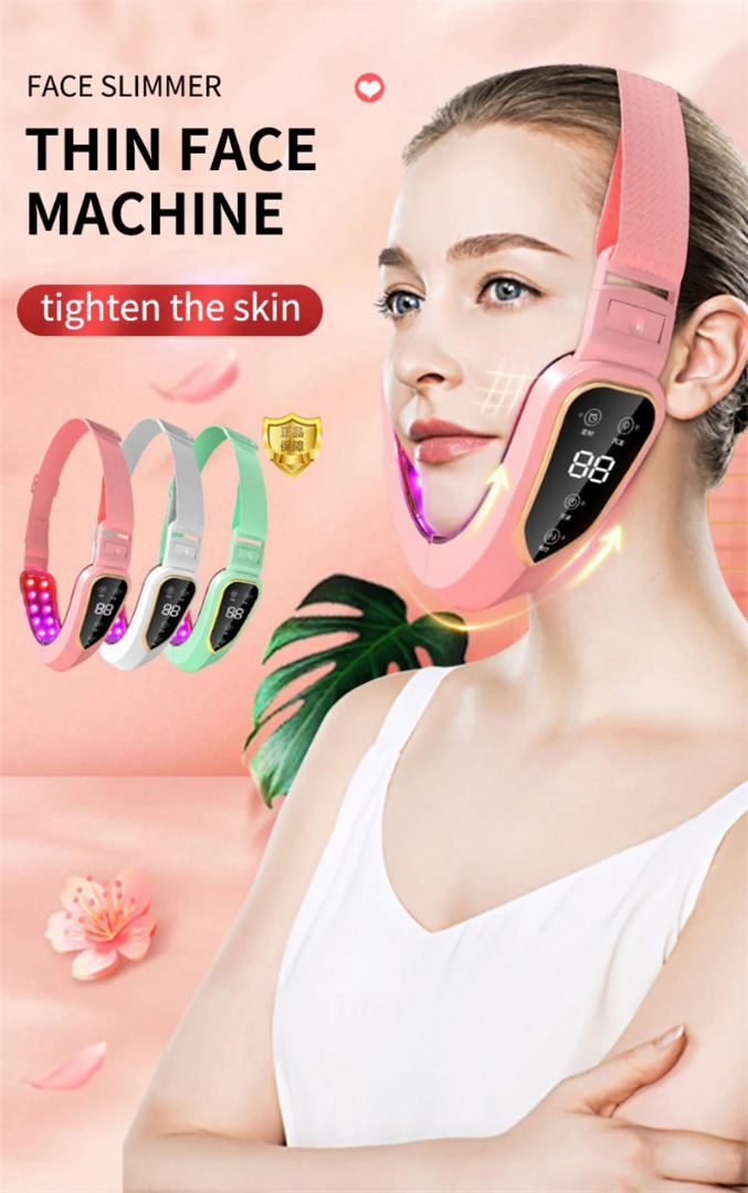 Facial Lifting Device LED Photon Therapy Facial Slimming Vibration ...