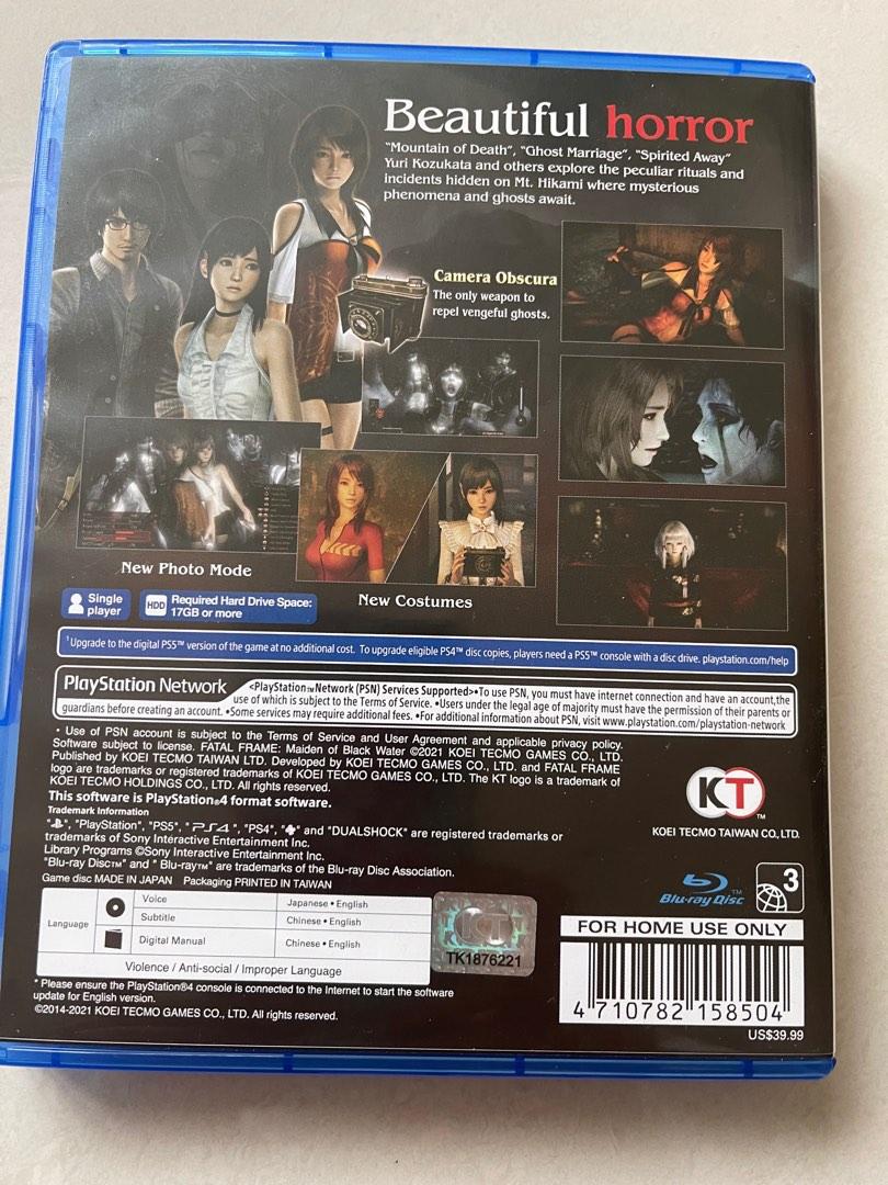 Fatal frame 5 maiden of black water ps4, Video Gaming, Video Games ...