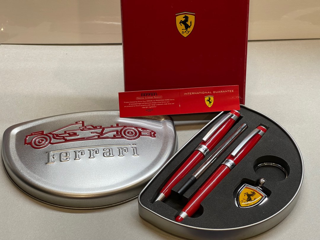 Ferrari Pen set with box, Hobbies & Toys, Memorabilia & Collectibles ...
