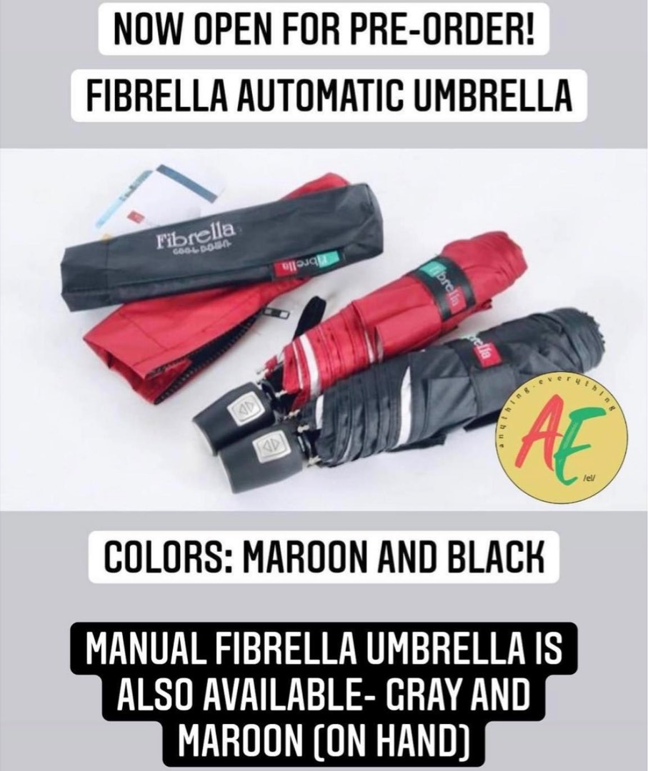 Fibrella Umbrella (manual and automatic), Hobbies & Toys, Travel ...