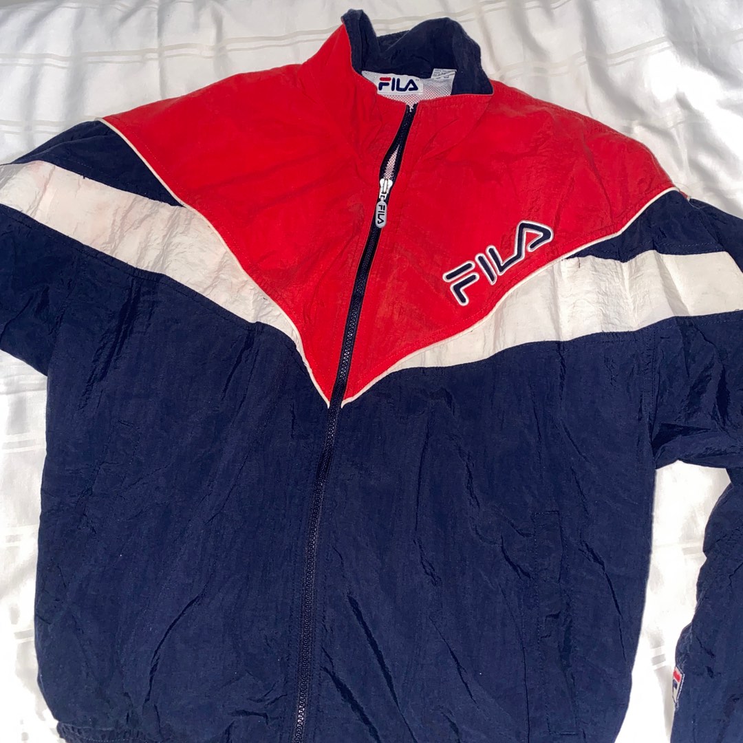 fila jacket, Men's Fashion, Activewear on Carousell