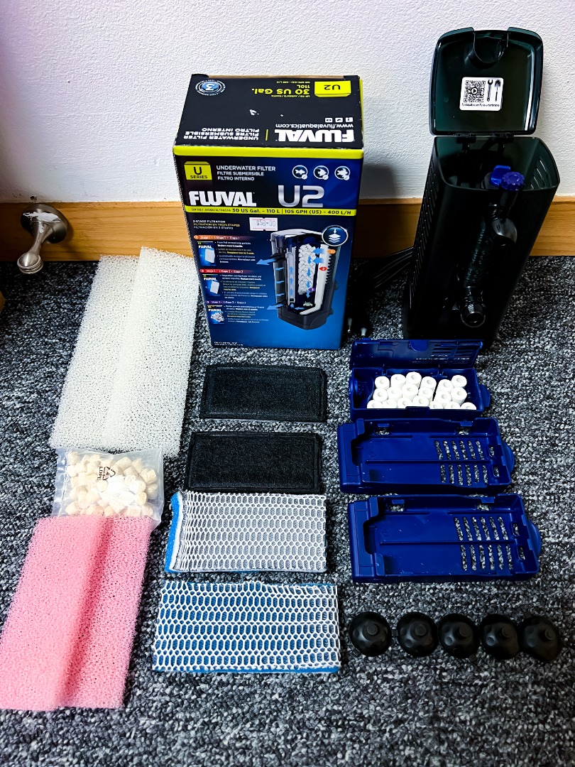Fluval U2 with freebies submersible filter, Pet Supplies, Homes & Other ...