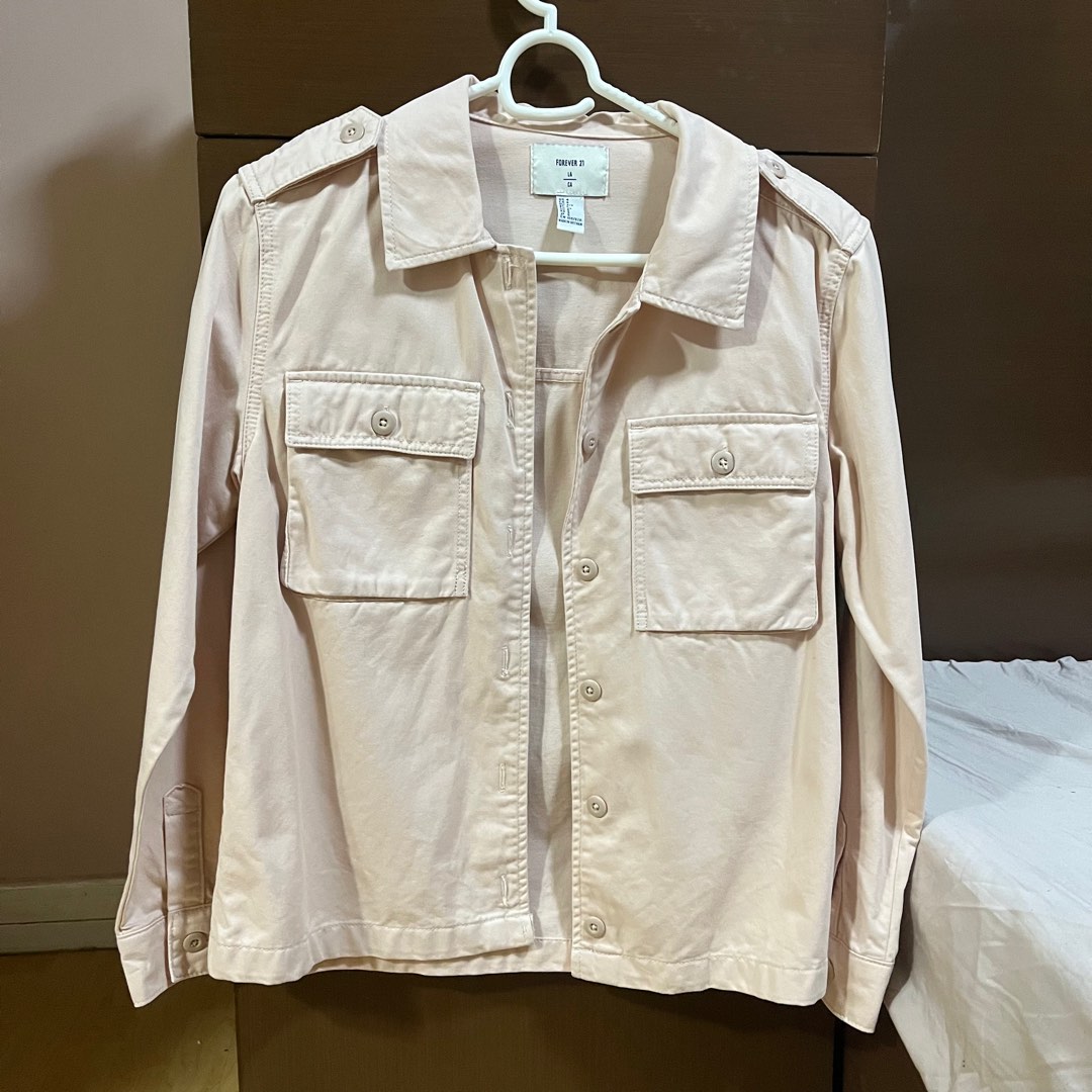Forever 21 Blush denim jacket, Women's Fashion, Coats, Jackets and ...