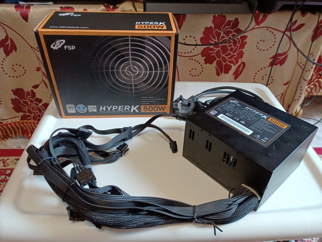 FSP Hyper K 500W 80 Plus Power Supply, Computers & Tech, Parts ...
