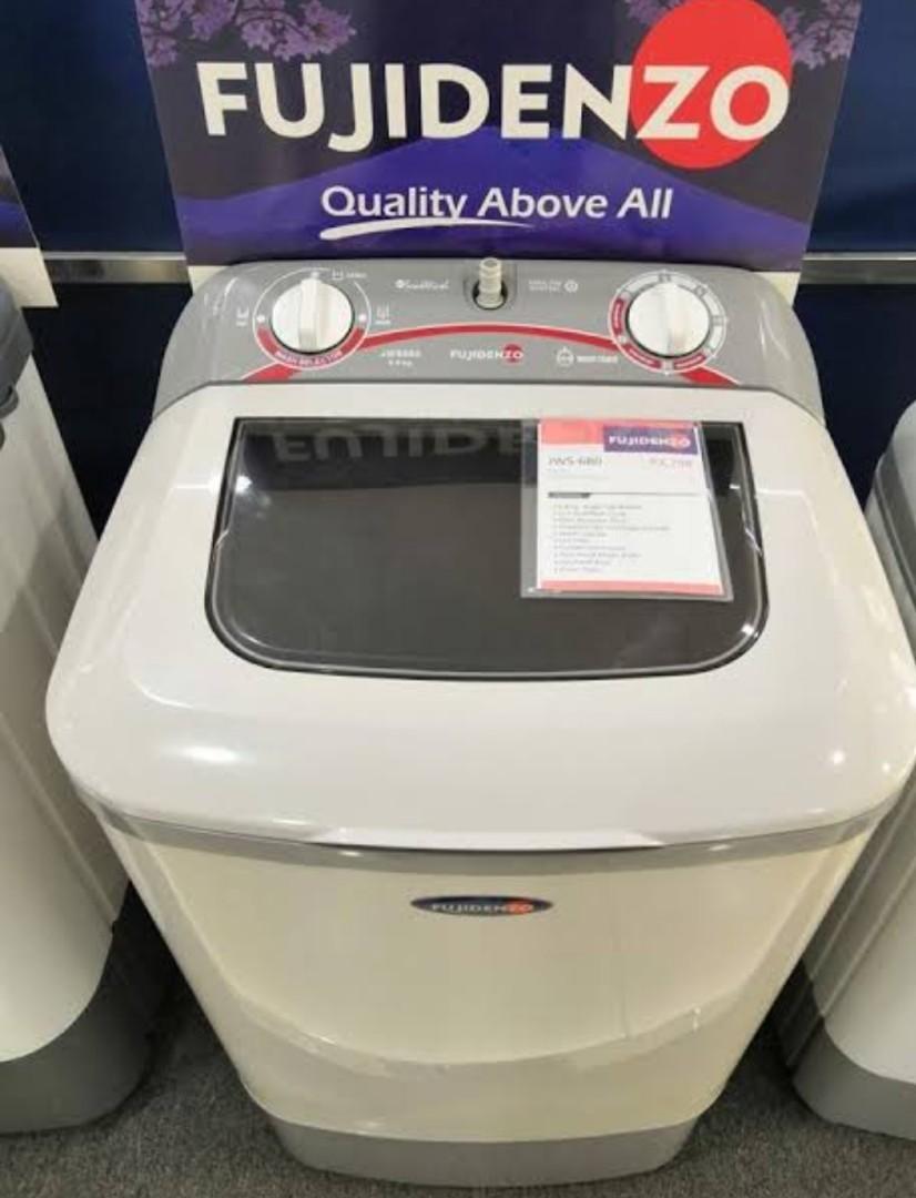 FUJIDENZO SINGLE TUB WASHING MACHINE, TV & Home Appliances, Washing ...