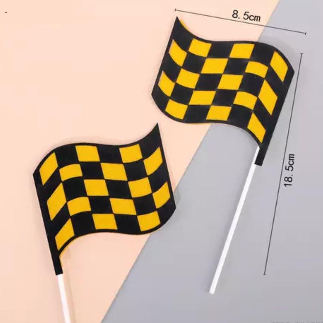 Generic racing flag cake toppers / DIY Cake deco / party deco, Hobbies ...