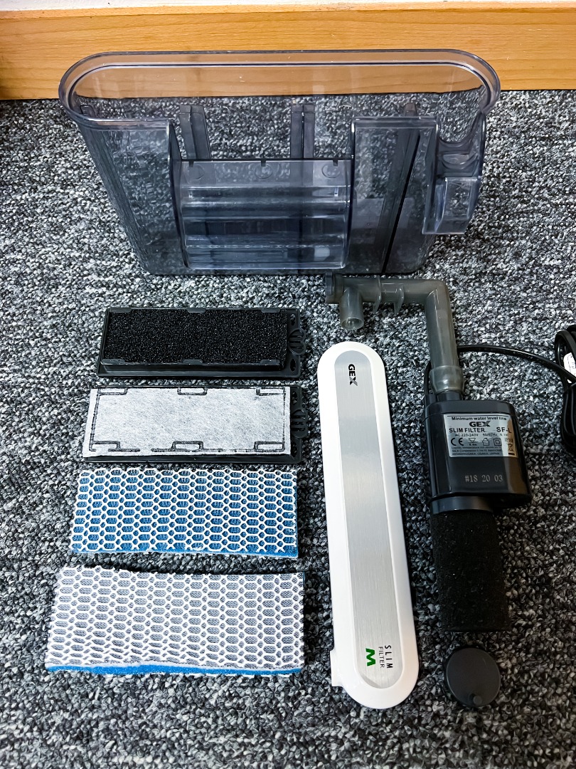 GEX Slim Filter M with freebies, Pet Supplies, Homes & Other Pet Accessories on Carousell