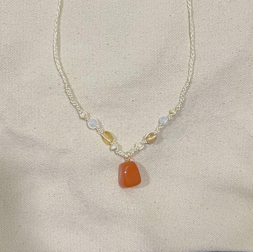 handmade crystal rope necklace, Women's Fashion, Jewelry & Organisers ...