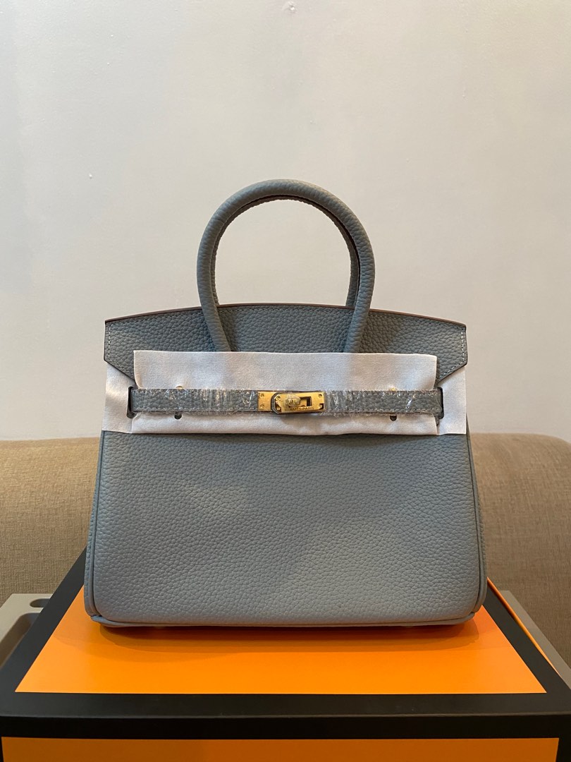 HERMES BIRKIN 25 GRAY, Luxury, Bags & Wallets on Carousell