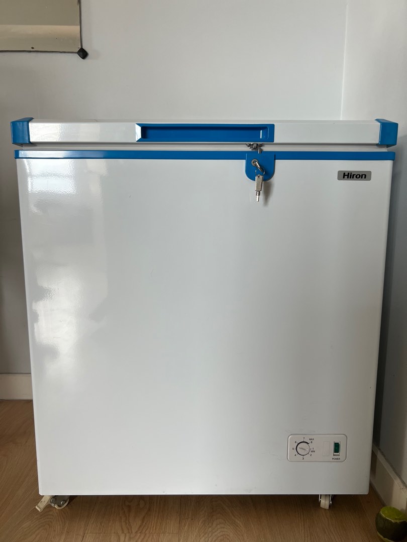 Hiron chest freezer 4cu ft, Furniture & Home Living, Bathroom & Kitchen ...