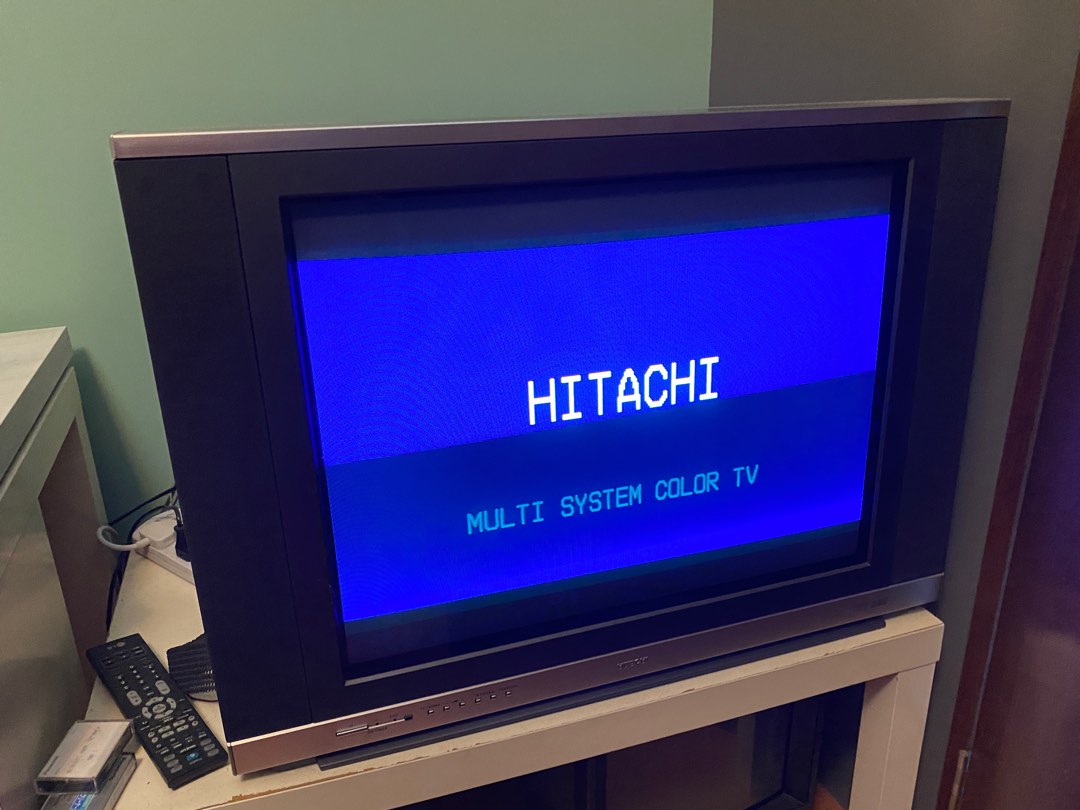 Hitachi 27ins CRT TV. Vintage., TV & Home Appliances, TV ...