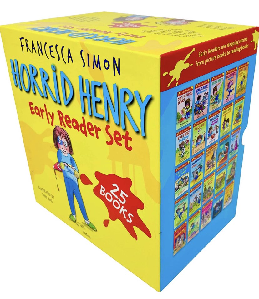 Horrid Henry Early Reader Set 25 Books Collection Box Set by Francesca ...