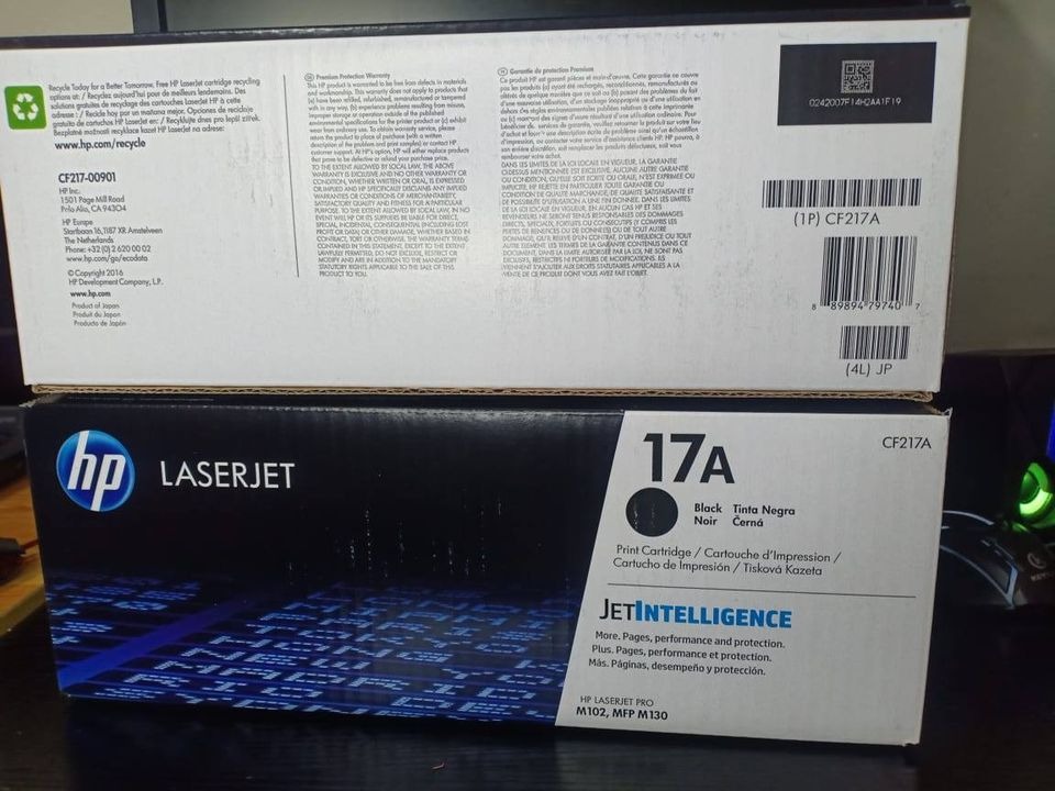 HP 17A Black Original LaserJet Toner Cartridge, Computers & Tech ...