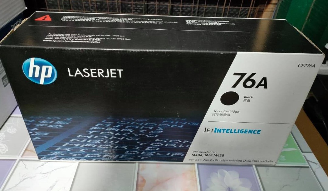 HP 76A Black Original LaserJet Toner Cartridge), Computers & Tech ...
