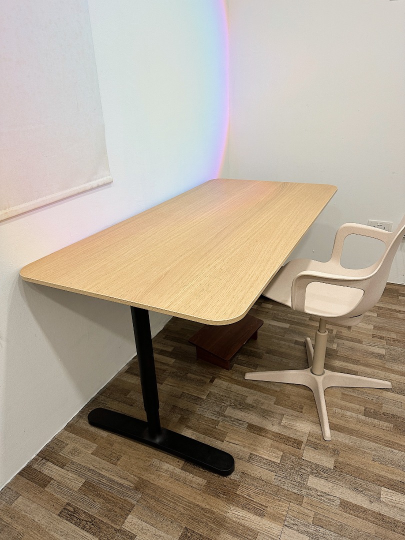 IKEA BEKANT Office Table (FREE Movable Pedestal), Furniture & Home ...