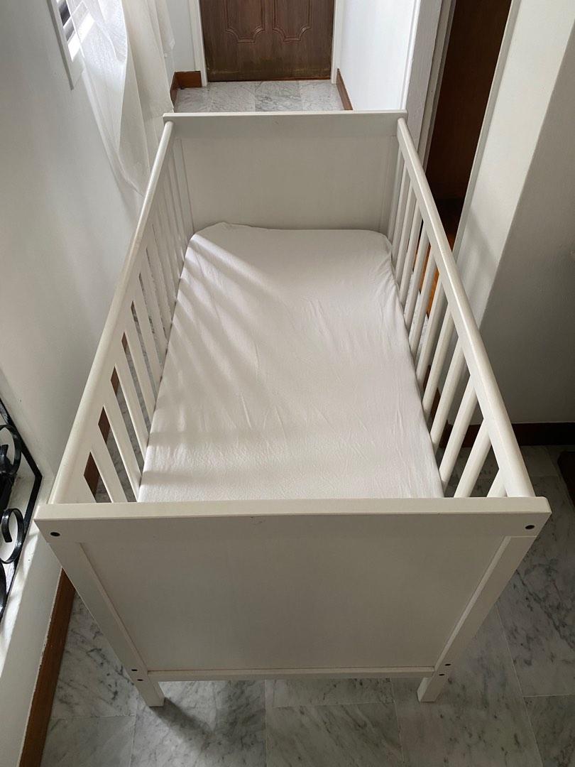 Ikea Sundvik cot / baby bed, Babies & Kids, Baby Nursery & Kids Furniture, Cots & Cribs on Carousell