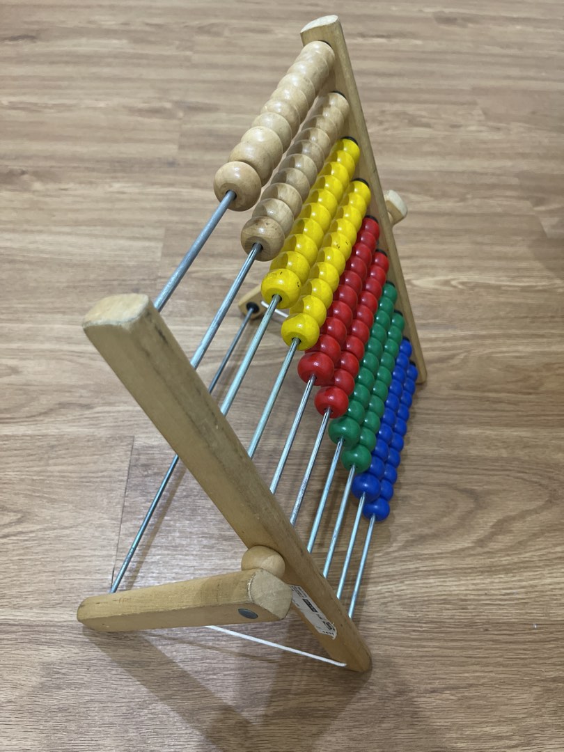 Ikea wooden sempoa, Toys & Collectibles, Mainan di Carousell