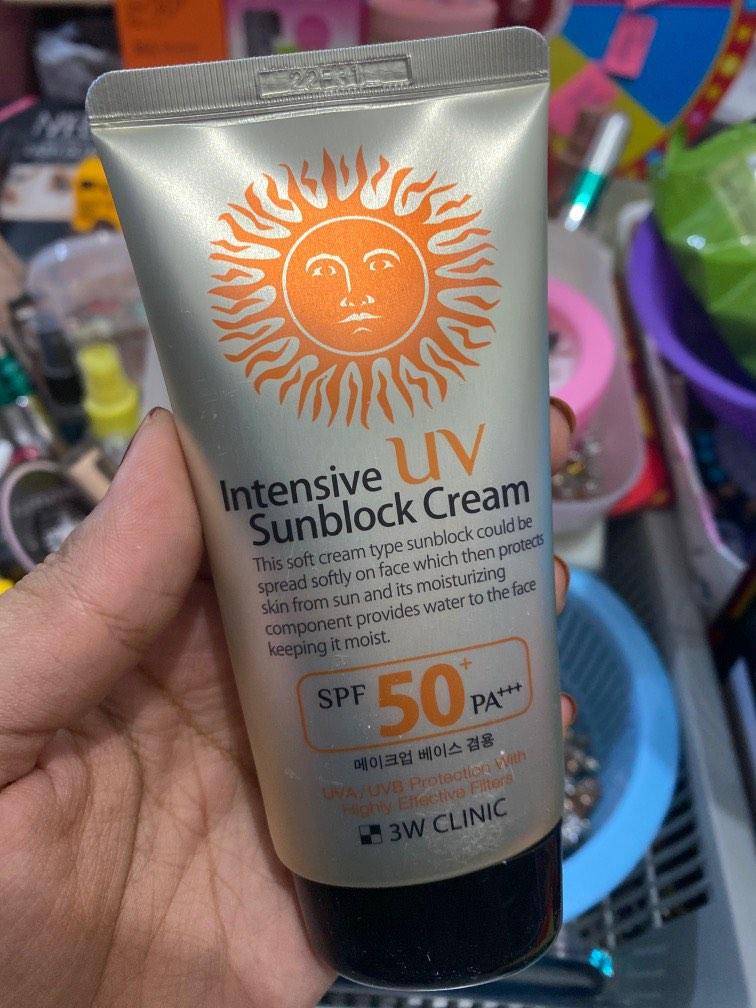 Intensive UV Sunblock Cream SPF 50 PA+++, Beauty & Personal Care, Face ...