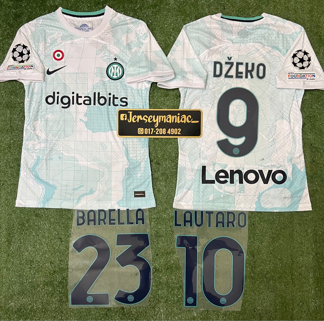 Inter Milan Away 22/23 player issue, Men's Fashion, Activewear on Carousell