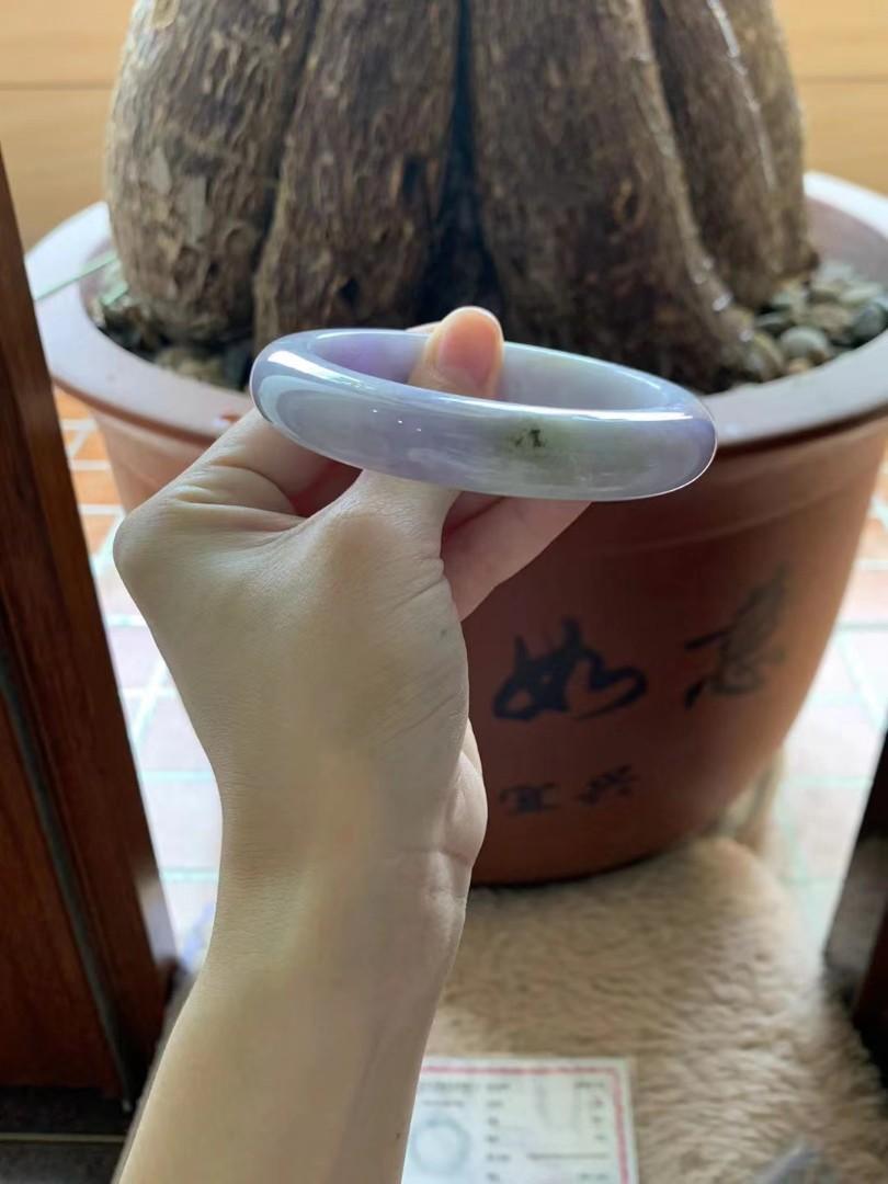 Jade bangle 57.4mm, Women's Fashion, Jewelry & Organisers, Bracelets on ...