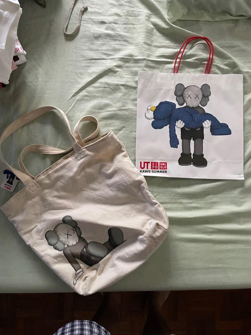 Kaws x uniqlo tote bag, Women's Fashion, Bags & Wallets, Tote Bags on ...