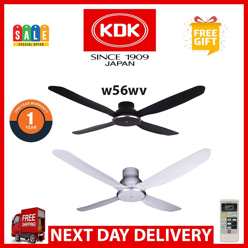 KDK 56 inch DC Motor Ceiling Fan W56WV *1 YEAR LOCAL WARRANTY *FREE INSTALL, Furniture & Home ...