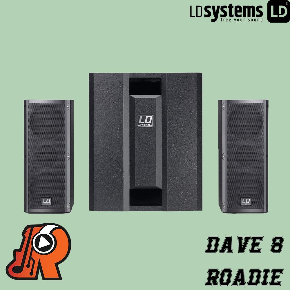 LD System DAVE 8 ROADIE Portable active PA system with 3-Channel mixer ...