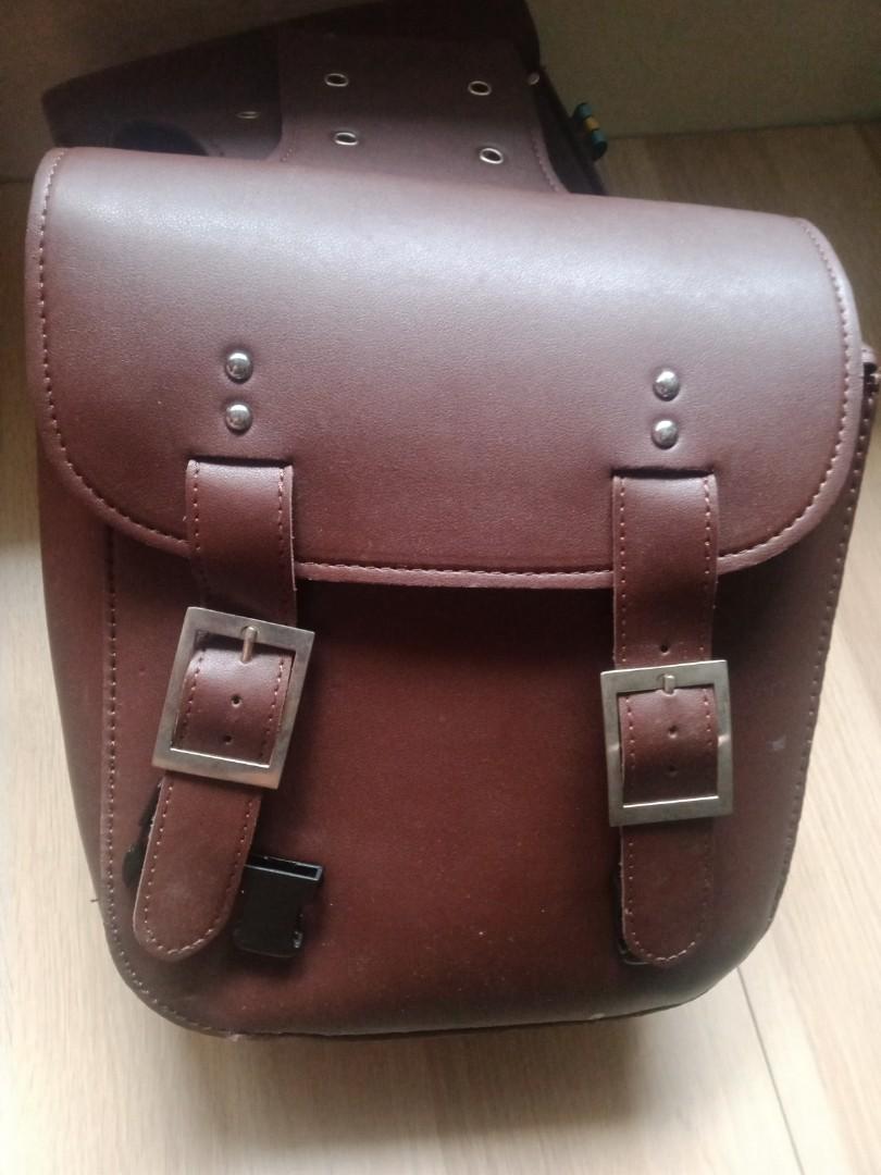 Leather Pannier Bag Motorcycles Bicycles, Motorcycles, Motorcycle ...
