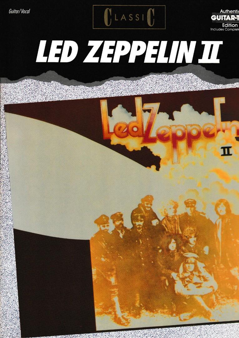 Led Zeppelin II guitar tablature songbook including complete solos ...