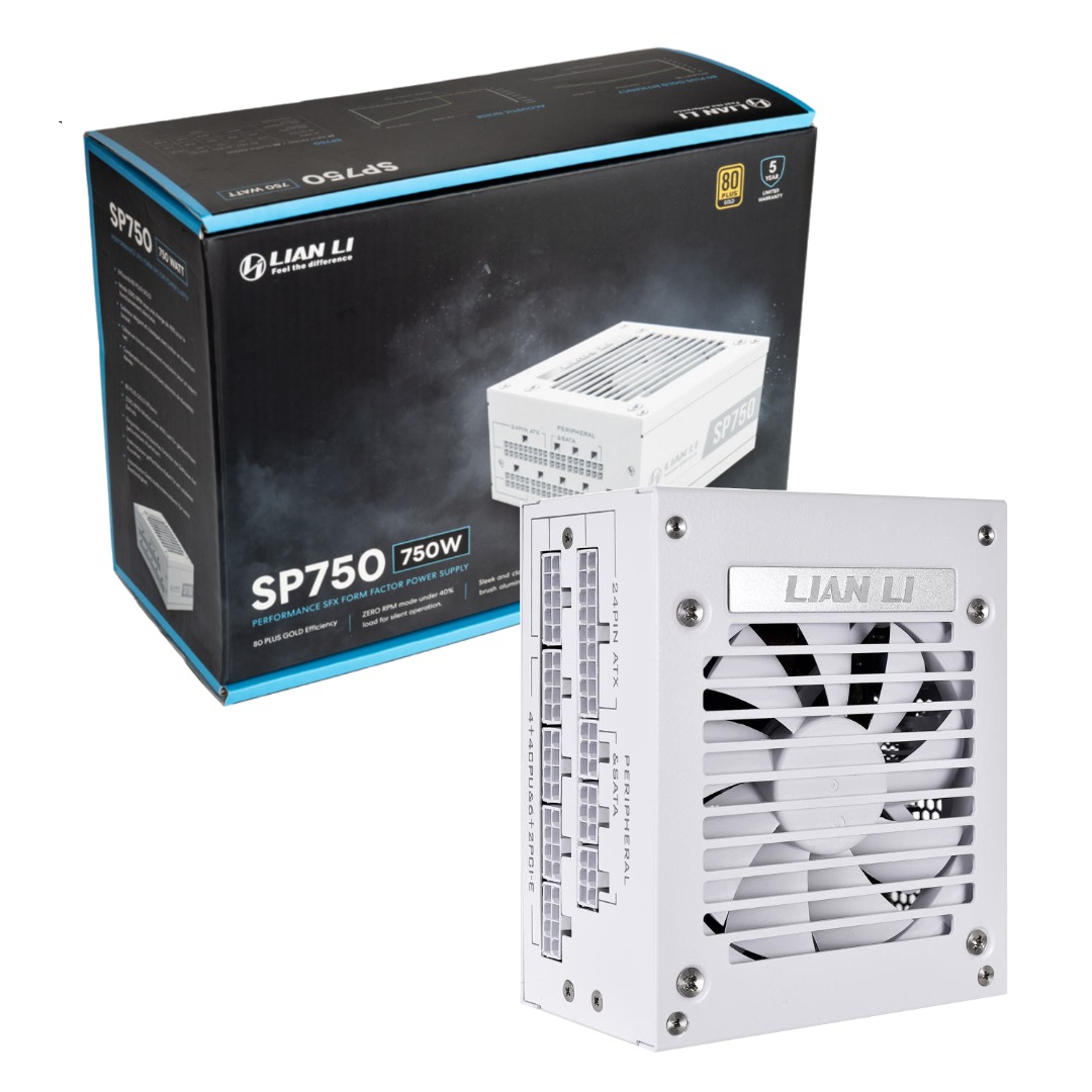 Lian Li SP750 White — 750 Watt 80 PLUS® Gold Certified High Performance ...