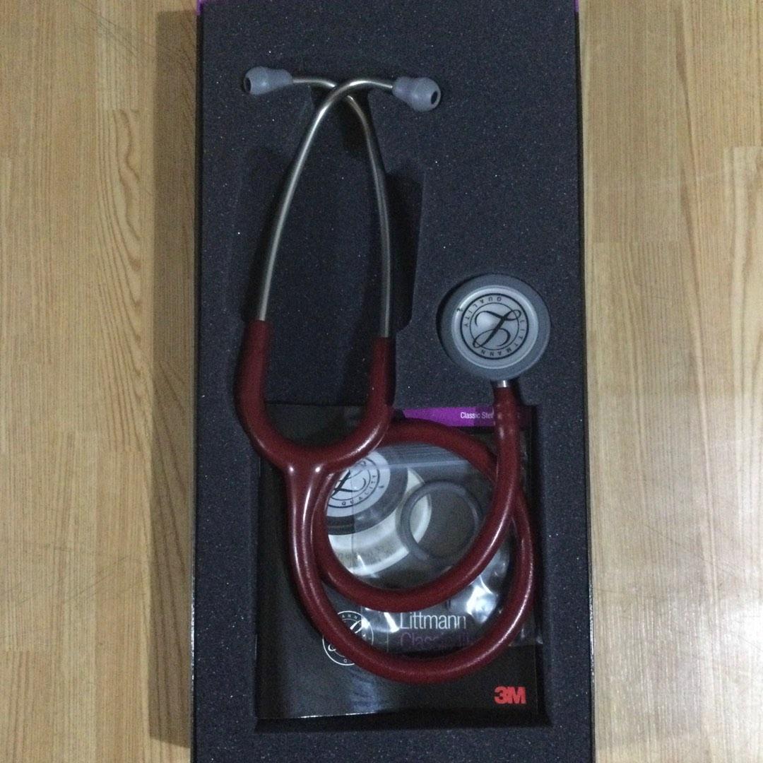 Littmann Classic III Stethoscope - Burgundy Tube, Health & Nutrition ...