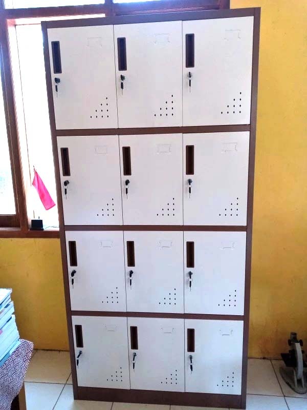 LOKER 12 PINTU LS312 LOCKER acero LEMARI KABINET BESI LOKER KARYAWAN ...