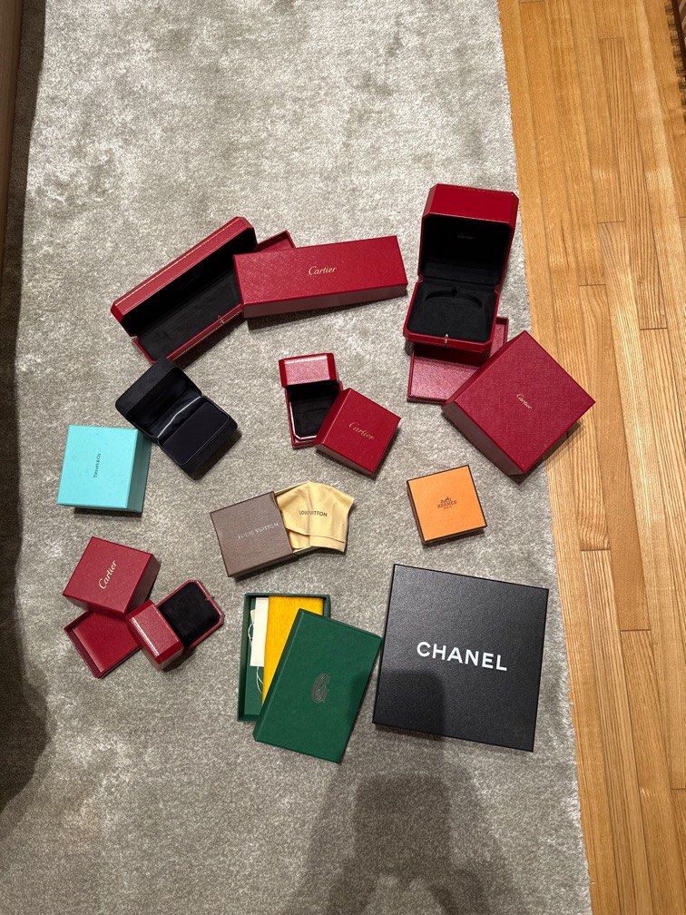 Luxury boxes Cartier Chanel Hermes LV Tiffany goyard van Cleef Patek ...