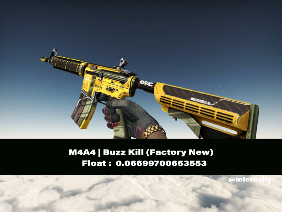 M4A4 Buzz Kill FN CSGO SKINS KNIVES, Video Gaming, Gaming Accessories ...