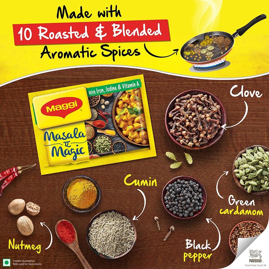 MAGGI Masala-ae-Magic Vegetable Masala, 72g Pouch (6g x 12 Sachets ...