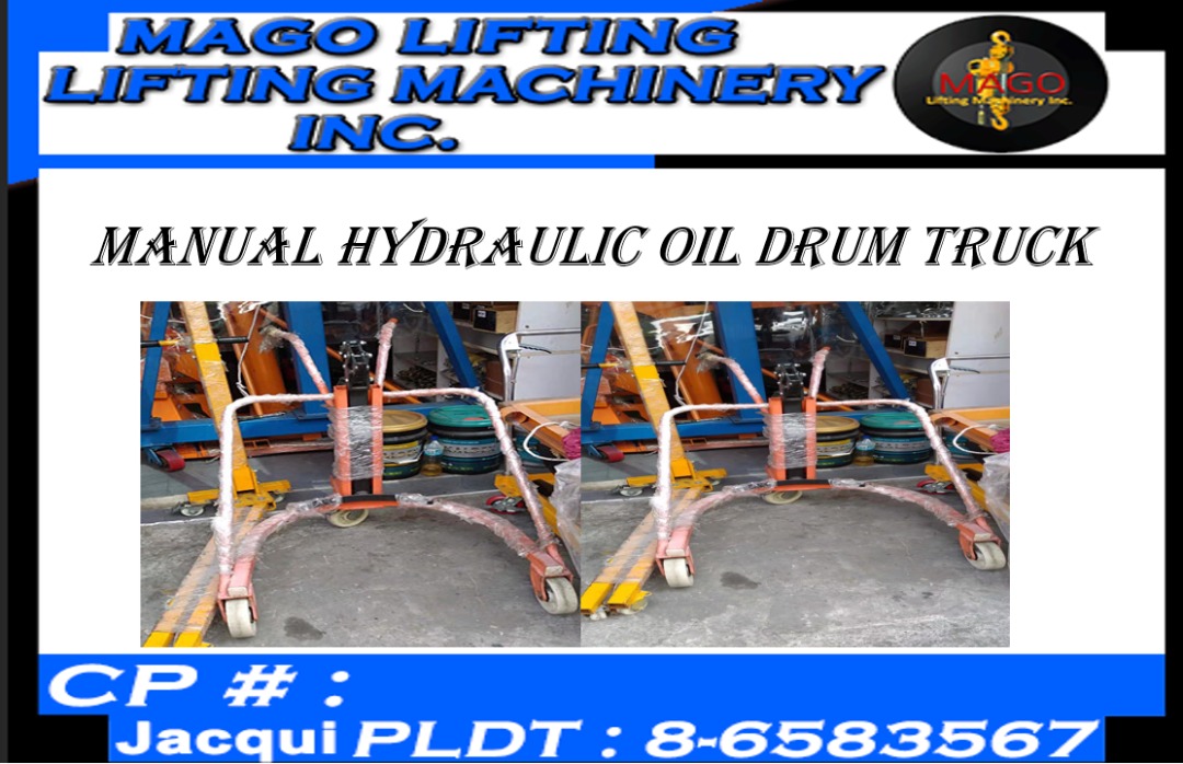 Manual Hydraulic Oil Drum Truck 350 Kg, Commercial & Industrial ...