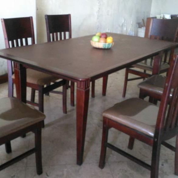 Meja Makan Mulan Ligna Dining set minimalis Kayu Asli Export Quality ...