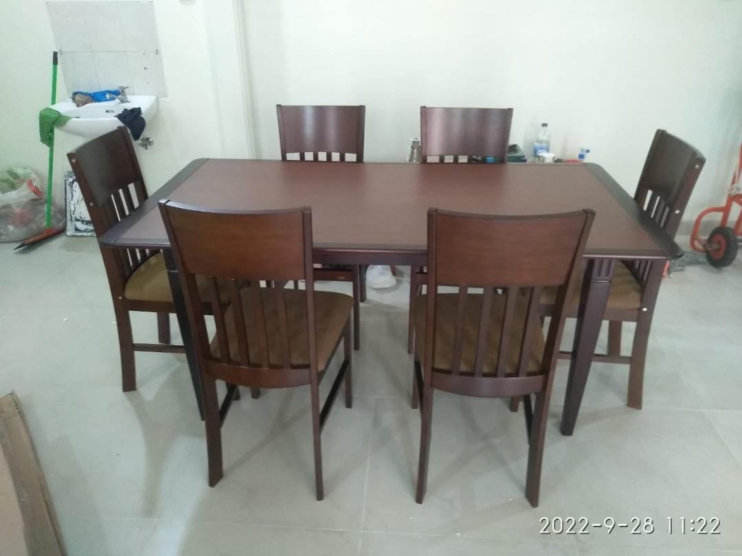 Meja Makan Mulan Ligna Dining set minimalis Kayu Asli Export Quality ...