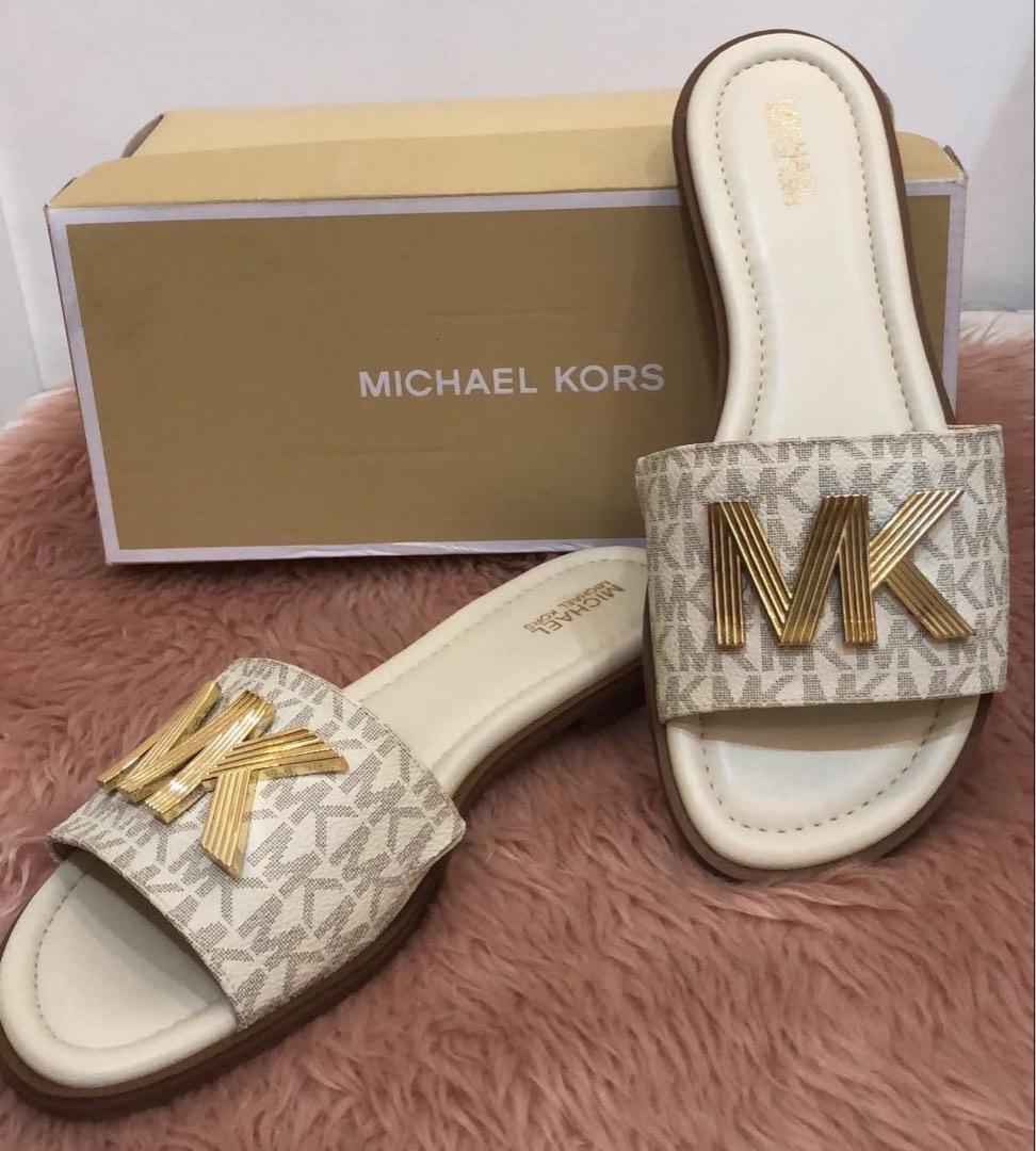 Michael Kors Slides, Women's Fashion, Footwear, Flats & Sandals on ...