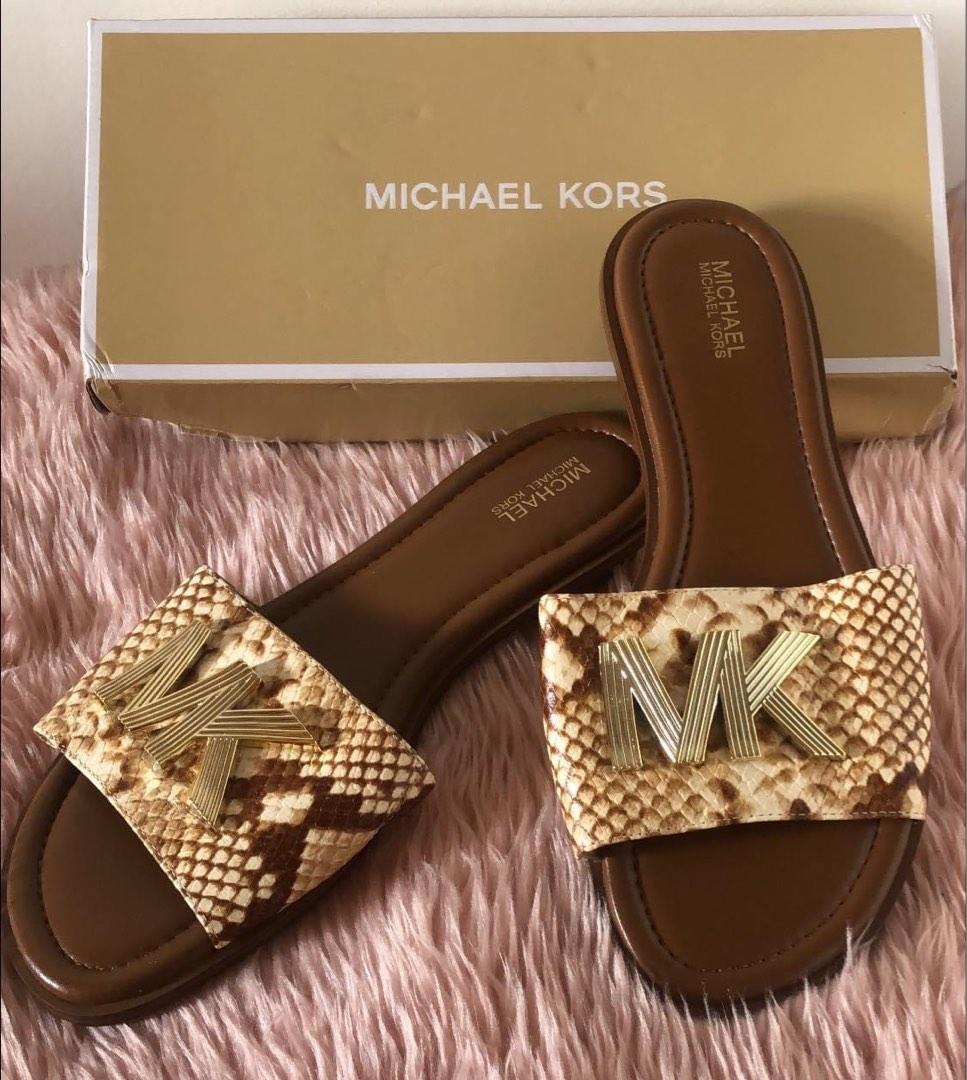 Michael Kors Slides, Women's Fashion, Footwear, Flats & Sandals on ...